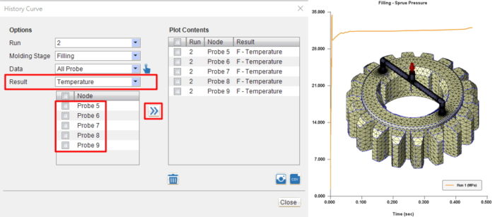 Simple XY Plot in Moldex3D to View Key Property Variation throughout ...
